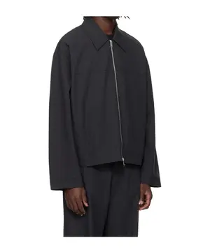 Studio Nicholson Zip-front Harrington Jacket - Black