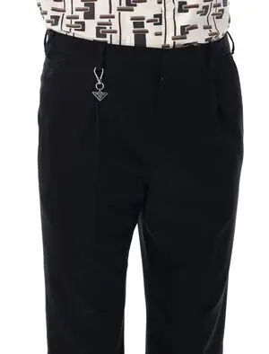 Prada Pleat-detailed Tailored Trousers - Black