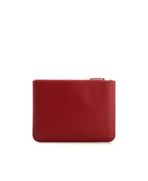 Comme Des Garçons Logo Wallet - Red