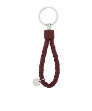 Bottega Veneta Intrecciato Key Ring - Red
