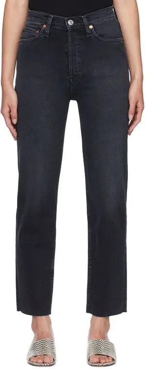 RE/DONE 70s Stovepipe Jeans - Black