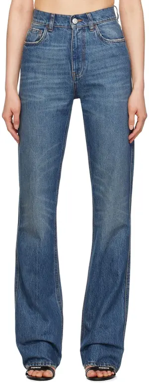 Coperni High Waist Button Jeans