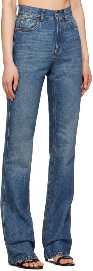 Coperni High Waist Button Jeans