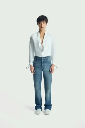 Coperni High Waist Button Jeans