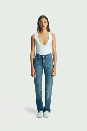 Coperni High Waist Button Jeans