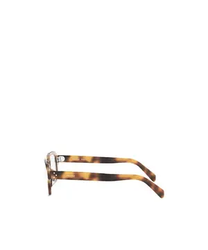Celine Geometric Frame Eyeglasses - Brown