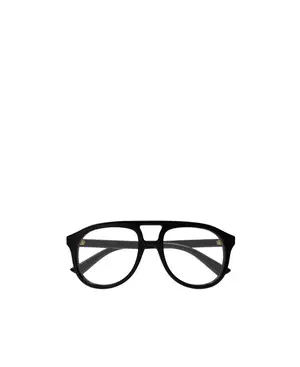 Gucci Aviator Frame Eyeglasses - Black