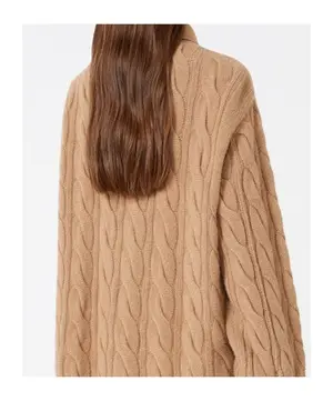 Max Mara Tacco Button-up Knitted-sleeve Jacket
