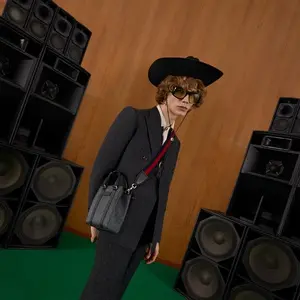 Gucci Gg Supreme Tote Bag With Webbing Detail