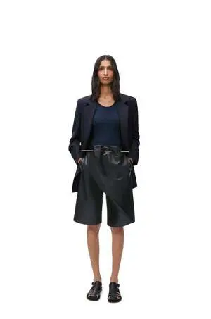 Loewe Pin Shorts In Nappa Lambskin