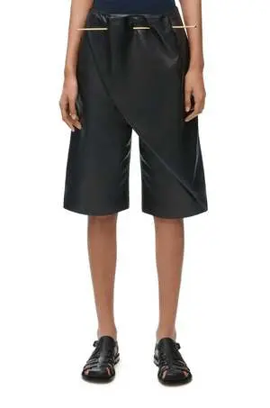 Loewe Pin Shorts In Nappa Lambskin