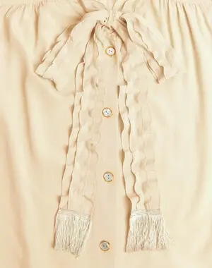 Valentino Garavani Crepe De Chine Bow Detail Shirt