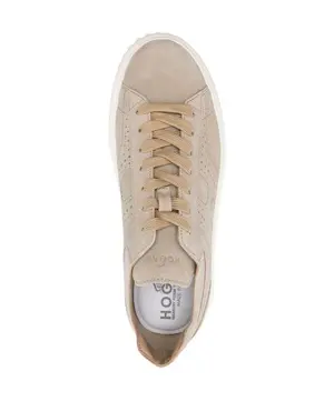 Hogan Round Toe Lace-up Sneakers