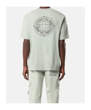 Stone Island Logo Printed Crewneck T-shirt