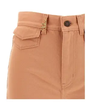 Chloé High-waisted Denim Shorts - Pink