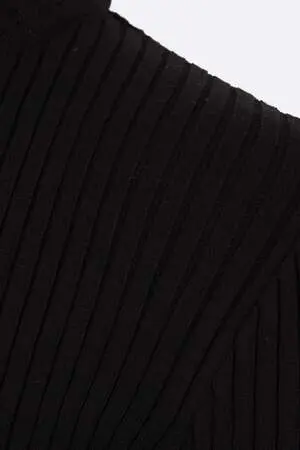 COURREGES Cut-out High Neck Jumper - Black