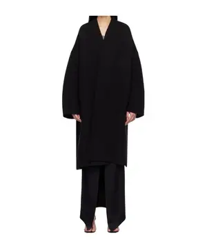 TOM FORD Sculptural Interlock Wool Blend Long-sleeved Coat