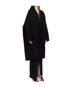 TOM FORD Sculptural Interlock Wool Blend Long-sleeved Coat