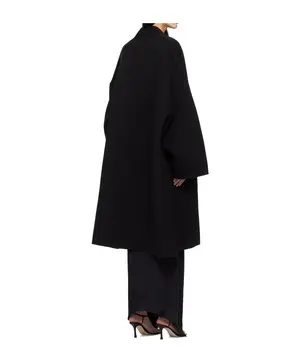 TOM FORD Sculptural Interlock Wool Blend Long-sleeved Coat