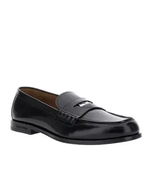 Dsquared2 Neoclassic Loafers With Designer Logo - Black