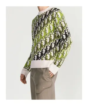 Dior Oblique Print Wool Sweater - Multi-color