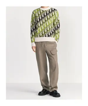 Dior Oblique Print Wool Sweater - Multi-color