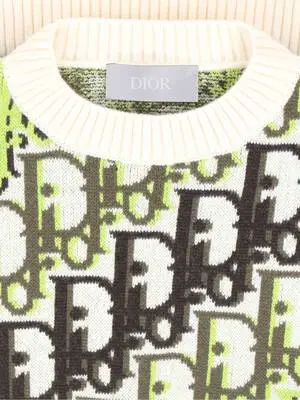 Dior Oblique Print Wool Sweater