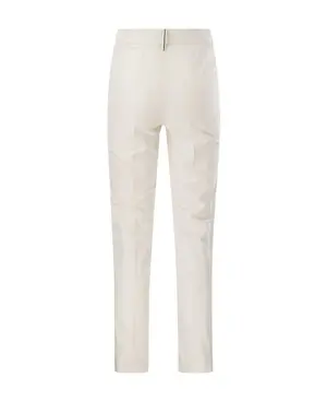 Brunello Cucinelli High-waisted Twisted Stretch Cotton Twill Trousers