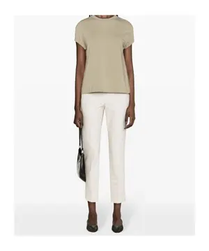 Brunello Cucinelli High-waisted Side Slit Trousers