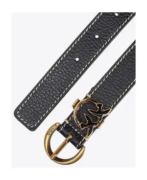 Pinko Love Birds Plaque Buckled Belt