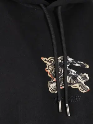 Burberry Checked Drawstring Hoodie
