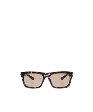 Alexander McQueen Square Frame Sunglasses - Tortoiseshell Pattern