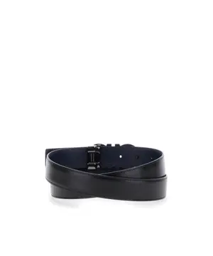 FERRAGAMO Reversible Gancini Buckle Belt - Black