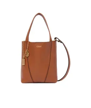 Chloé Small Spin Charm Detail Tote Bag - Drab