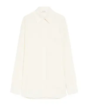 Sportmax Tonale Curved Hem Button-up Shirt - Ivory