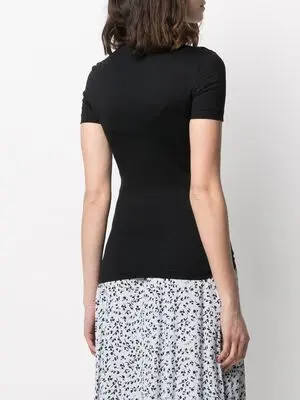 Versace Graphic Print Cotton T-shirt - Black