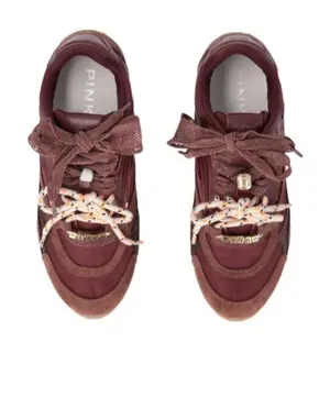 Pinko Yulia Lace-up Sneakers - Red