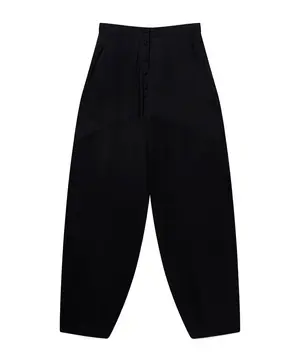 Stella McCartney Decorative Stitch Tapered Satin Trousers