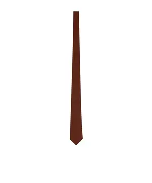 Saint Laurent Logo Patch Tie - Copper