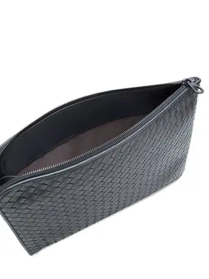 Bottega Veneta Intrecciato Woven Pouch - Black