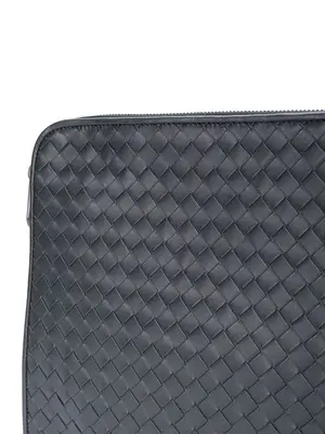 Bottega Veneta Intrecciato Woven Pouch - Black