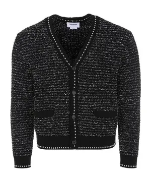 Thom Browne V-neck Tweed Cardigan