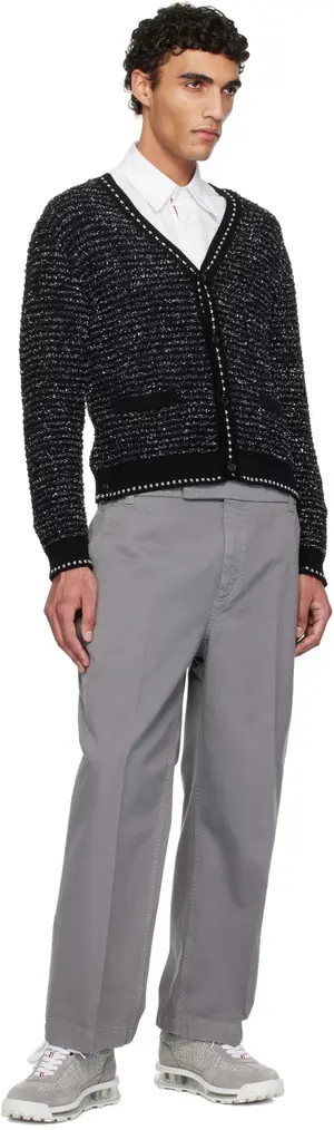 Thom Browne V-neck Tweed Cardigan