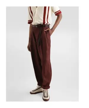 Dolce & Gabbana Pressed Crease Pants - Red