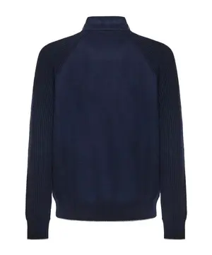 Eleventy Ribbed Knit Jacket - Black