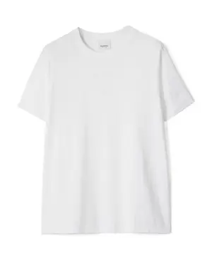 Burberry Embroidered Oak Leaf Crest Crewneck T-shirt - White