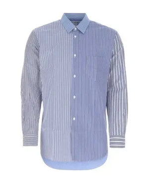 Comme Des Garçons Striped Long-sleeved Shirt