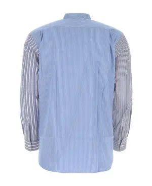 Comme Des Garçons Striped Long-sleeved Shirt