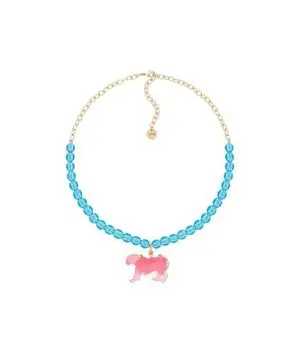Dior Crystal Sauvage Choker With Tiger Charm - Blue
