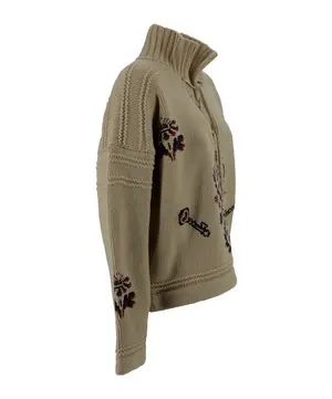 Etro Embroidered Lace-up Sweater - Multicolor